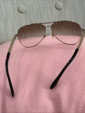 Jimmy Choo | Accessories | Jimmy Choo Gold Frame Sunglasses With Brown ...